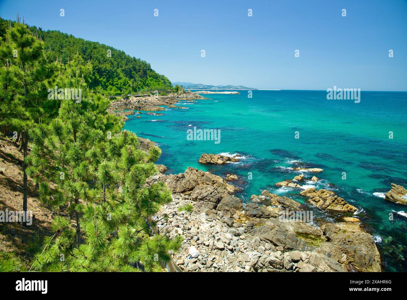 Samcheok City, South Korea - May 18, 2024: The stunning rocky coastline ...