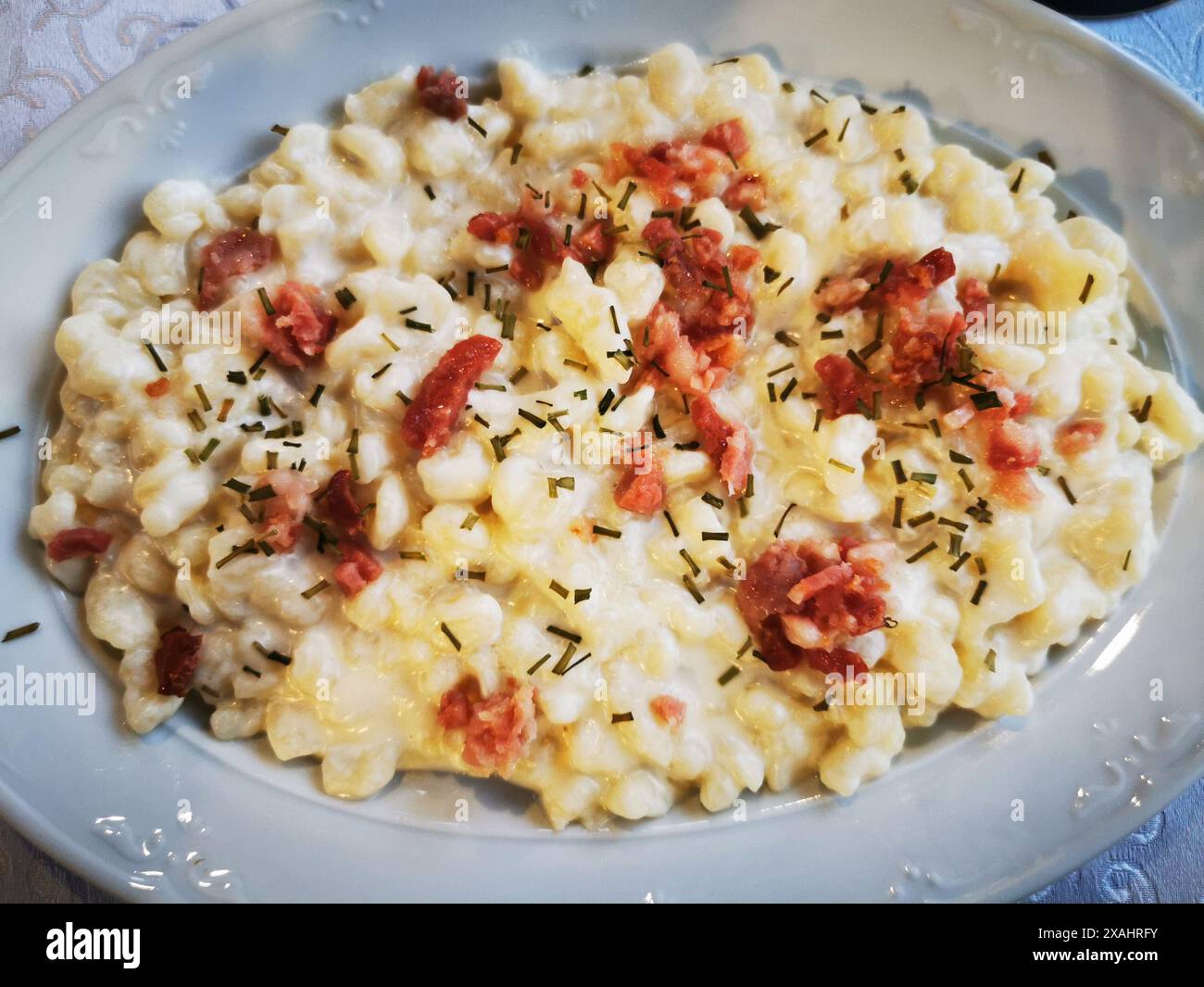 slovakia national halusky food as nice background Stock Photo - Alamy