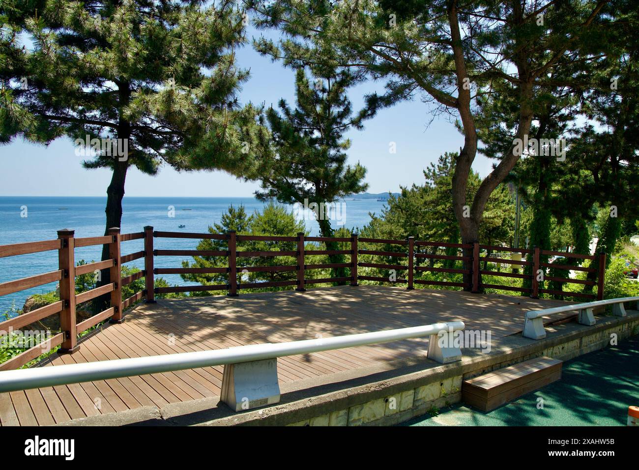 Samcheok City, South Korea - May 18th, 2024: A scenic lookout deck ...