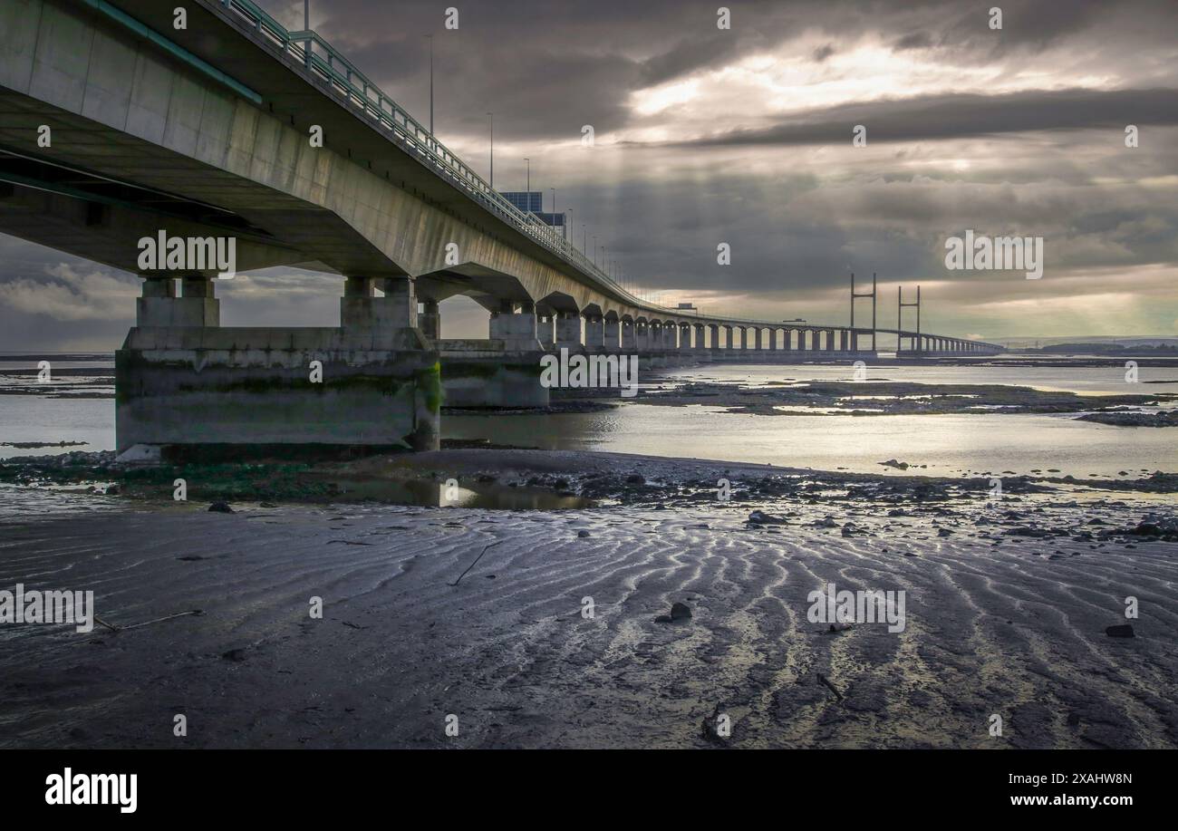 The Prince of Wales Bridge also known as the Second Severn Crossing is ...