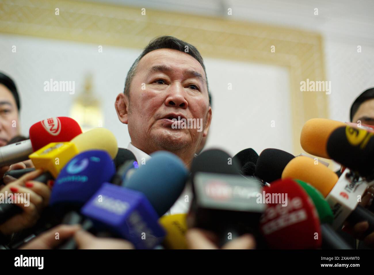 Ulaanbaatar, Mongolia. 10th Jan, 2024. The 5th President of Mongolia ...
