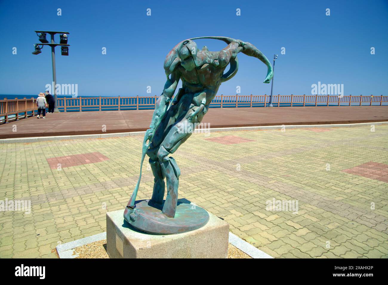 Samcheok City, South Korea - May 18, 2024: A striking modern sculpture ...