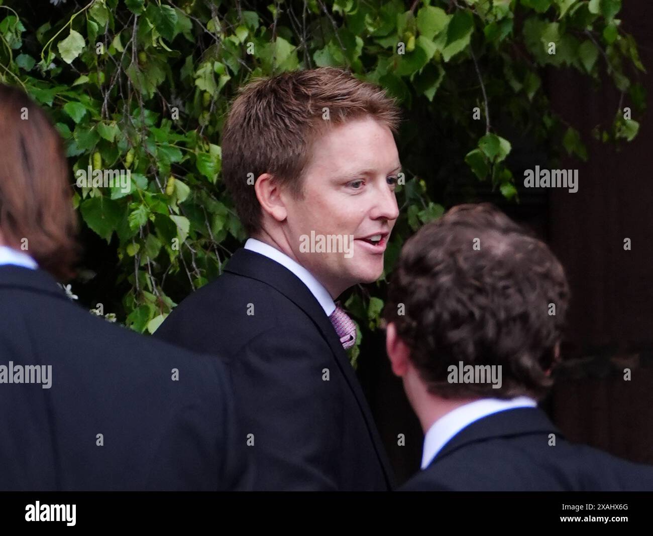 Hugh Grosvenor, the Duke of Westminster arrives at Chester Cathedral ...