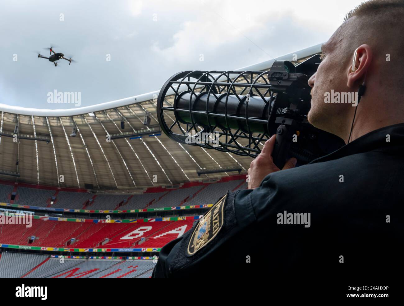 Munich, Germany. 07th June, 2024. A specially trained police officer ...