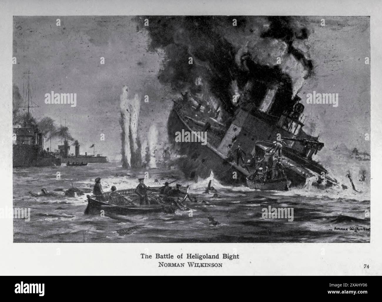 The Battle of Heligoland Bight (by Norman Wilkinson ) The Battle of ...