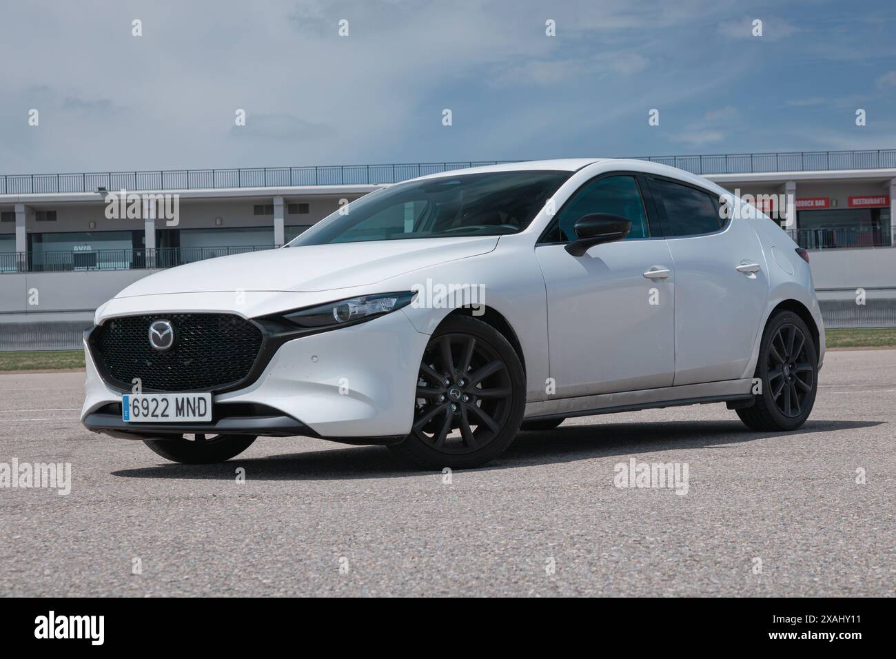 Los Arcos, Spain-May 25, 2024: Mazda 3, Fourth generation (BP ...