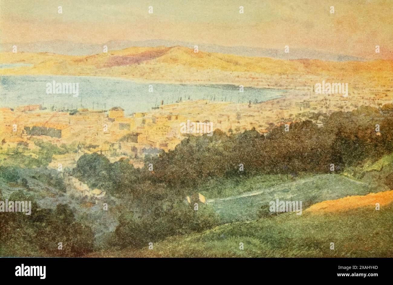 Wellington from the set ' New Zealand ' painted by Frank and Walter ...