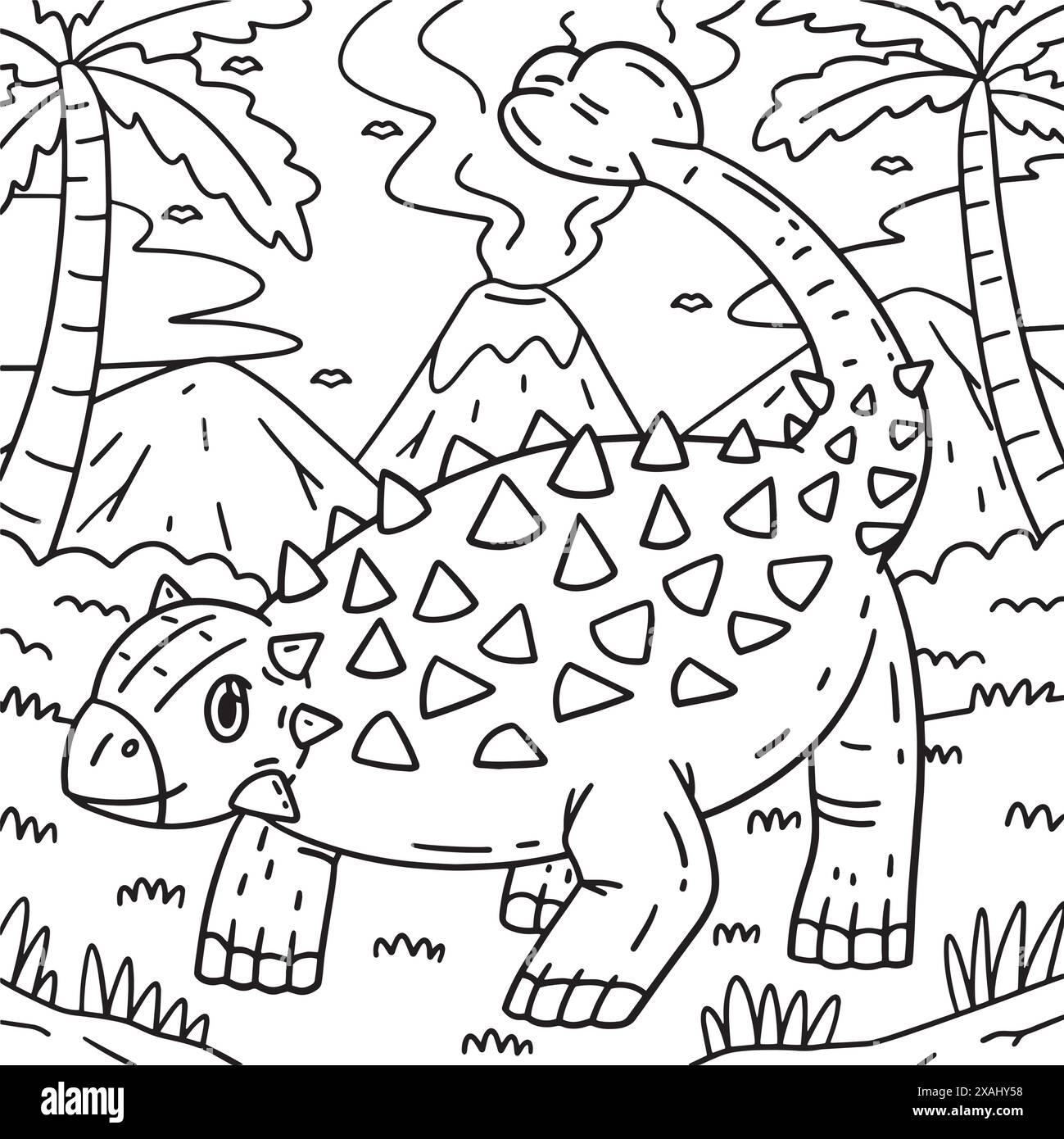 Ankylosaurus silhouette Stock Vector Images - Alamy