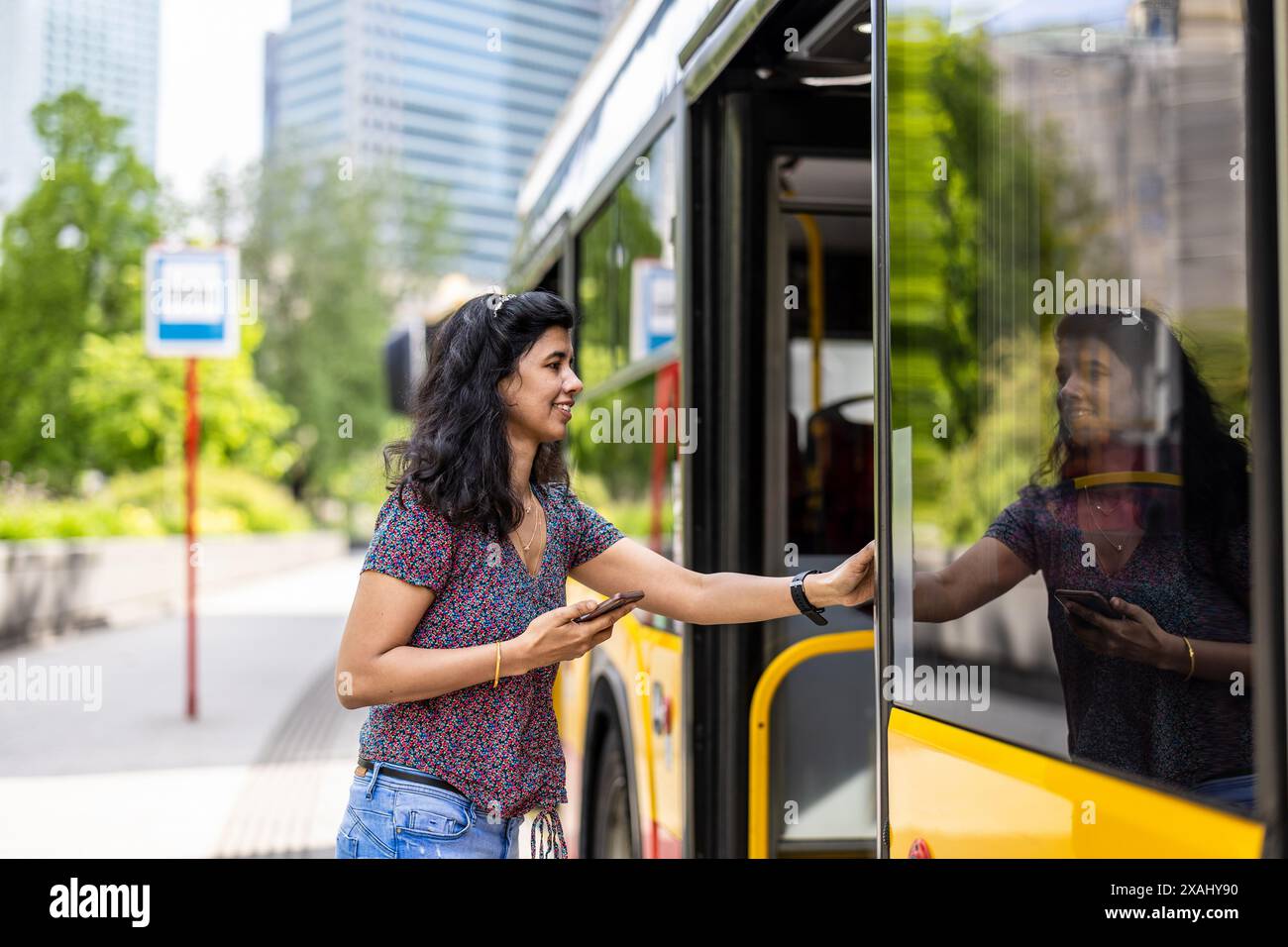 Long city bus public hi-res stock photography and images - Alamy