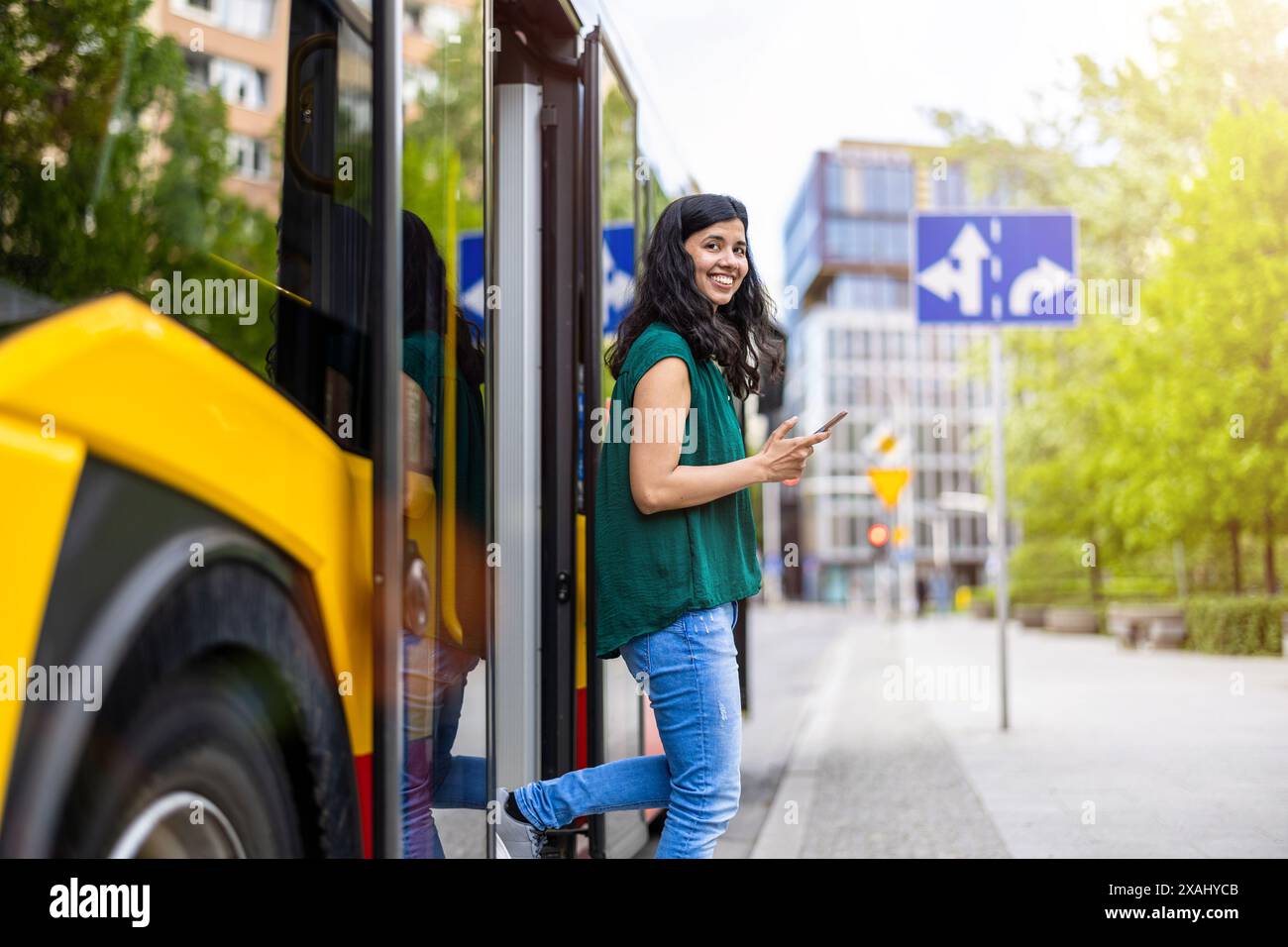 Woman exiting hi-res stock photography and images - Alamy