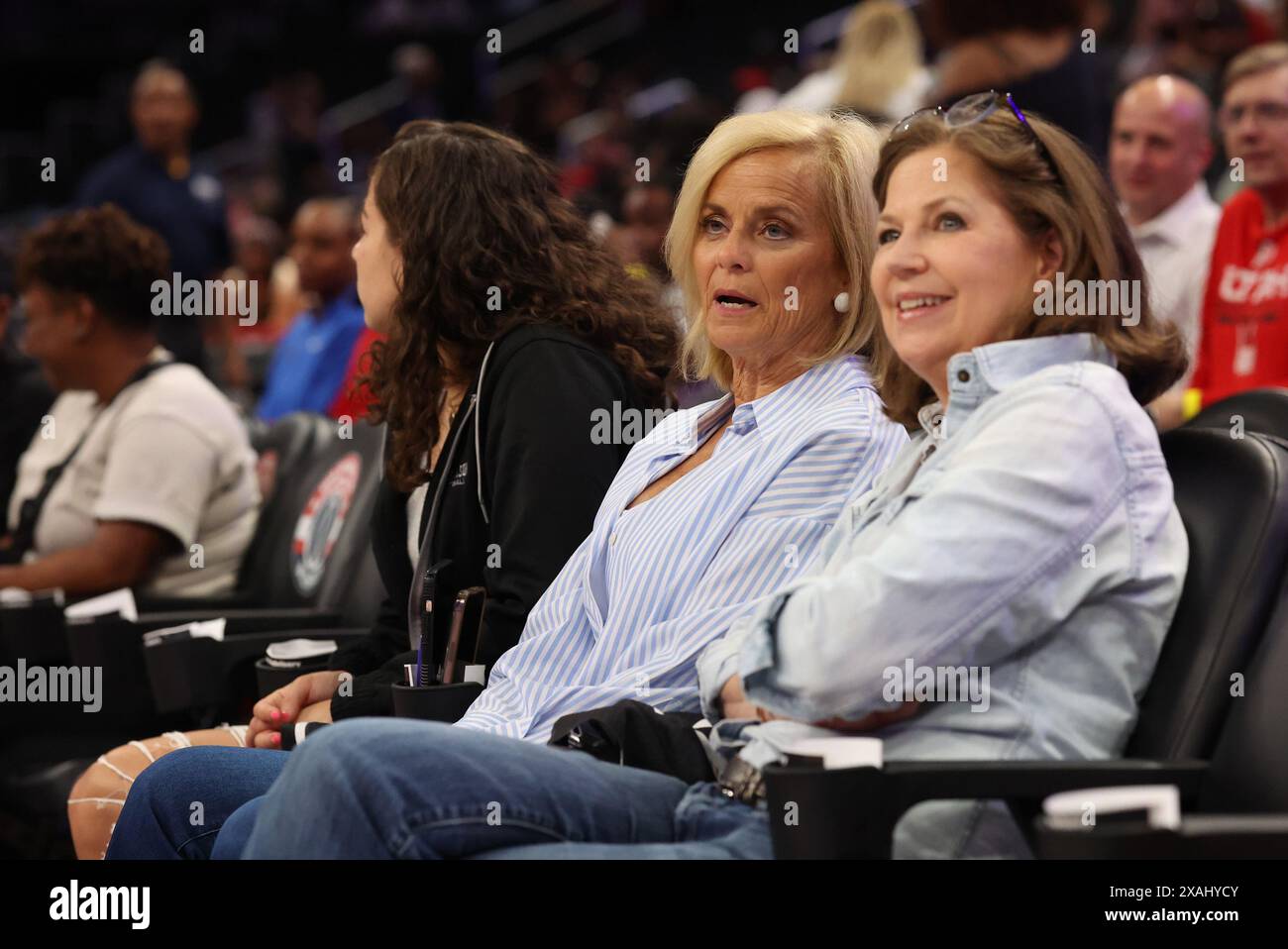 Washington, DC, USA. 6th June, 2024. Kim Mulkey seen at the WNBA game ...