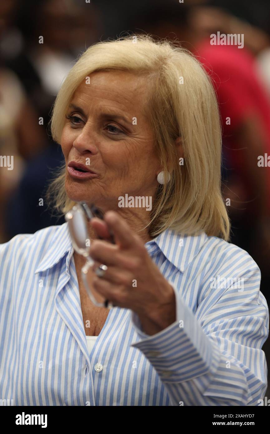 Washington, DC, USA. 6th June, 2024. Kim Mulkey seen at the WNBA game ...