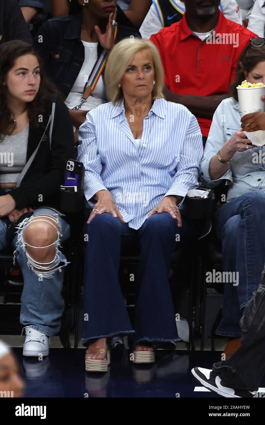 Washington, DC, USA. 6th June, 2024. Kim Mulkey seen at the WNBA game ...