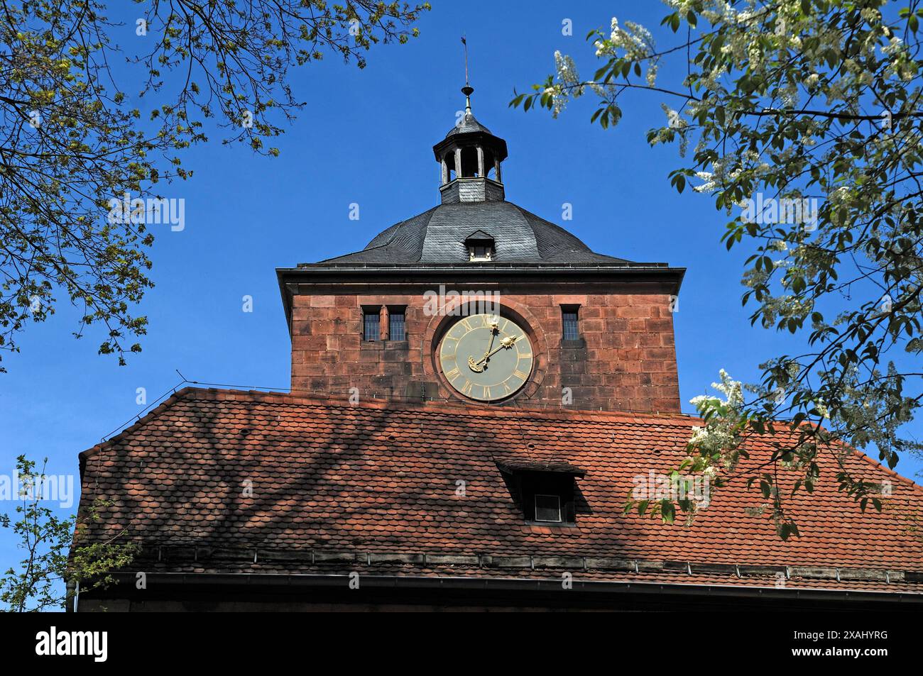 Gate tower, 1541, also called clock tower from Heidelberg Castle ...