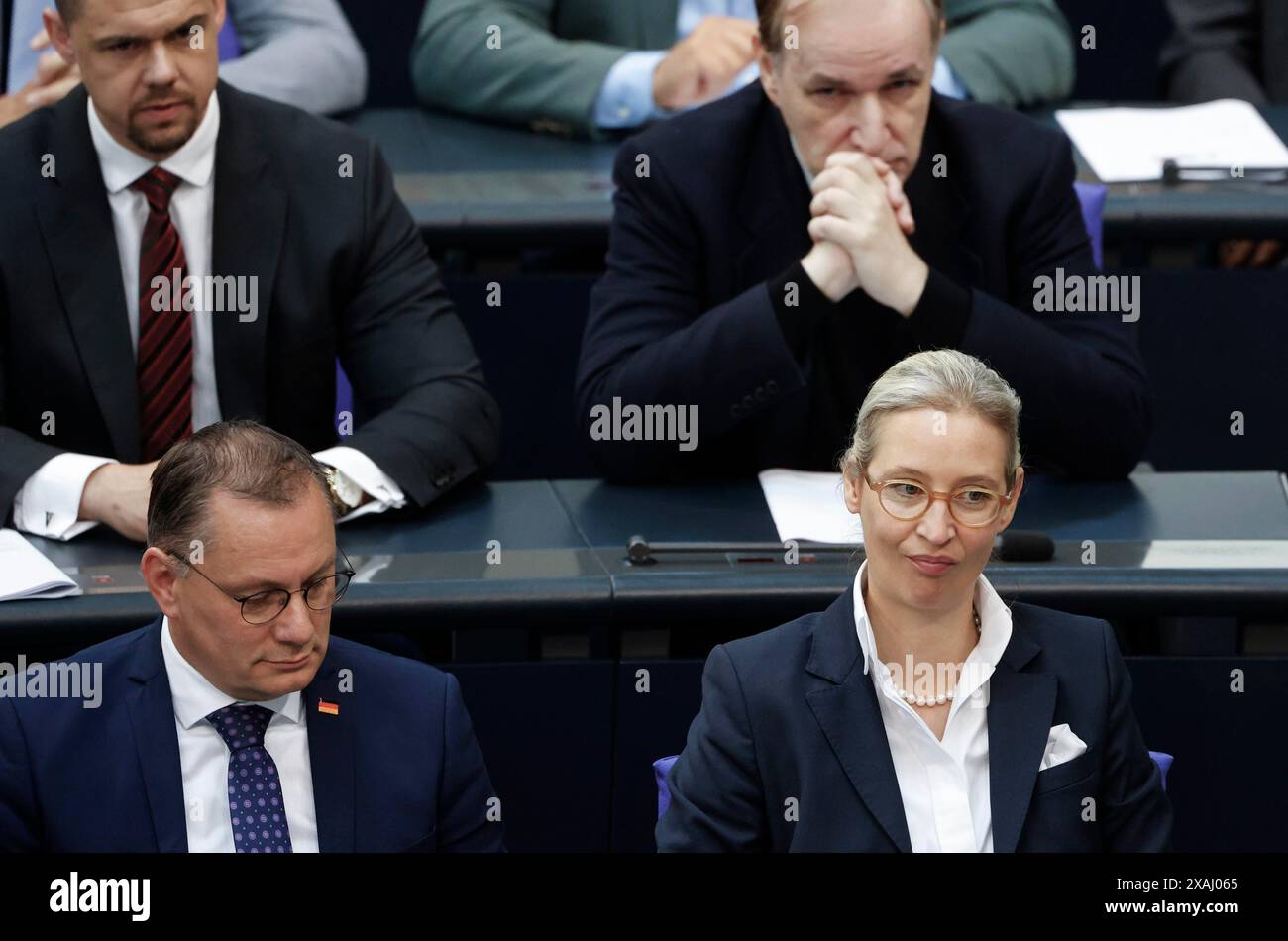 Alice Weidel, AfD parliamentary group leader and Tino Chrupalla, AfD ... Alice Weidel, AfD parliamentary group leader and Tino Chrupalla, AfD ...