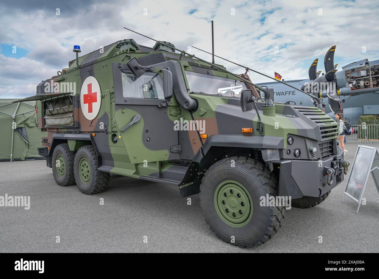 EAGLE V 6x6, Medium armoured ambulance vehicle, ILA 2024, International ...