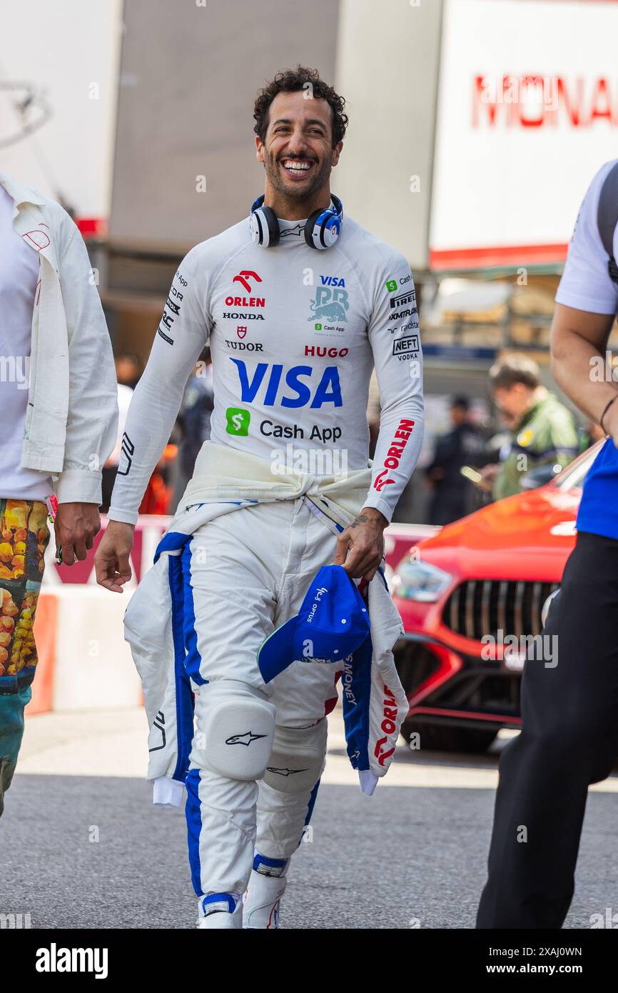 Circuit de Monaco, Monte-carlo, Monaco. 26.May.2024; Daniel Ricciardo ...