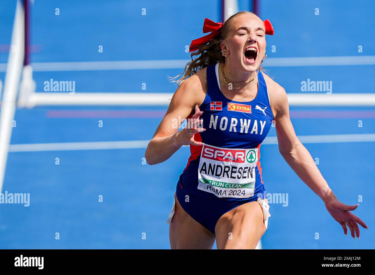 Rome, Italy 20240607. Norwegian Lovise Skarbovik Andresen during the opening heat in the women's ...