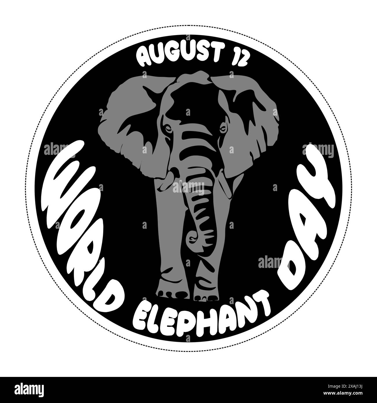World Elephant Day vector illustration. Suitable for Poster, Banners ...