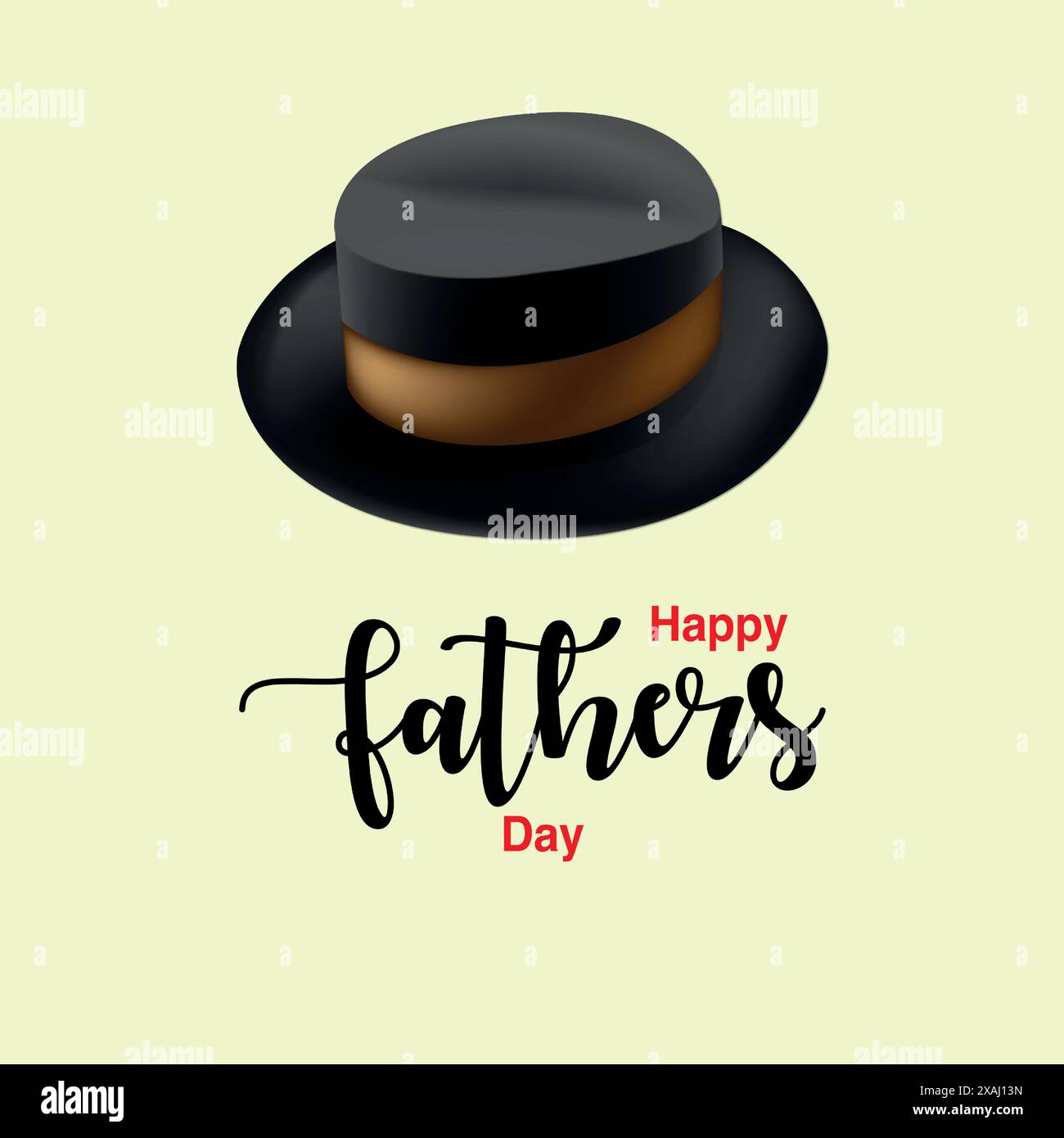 Happy Fathers Day . Fathers Day Vector Illustration with Text on a ...