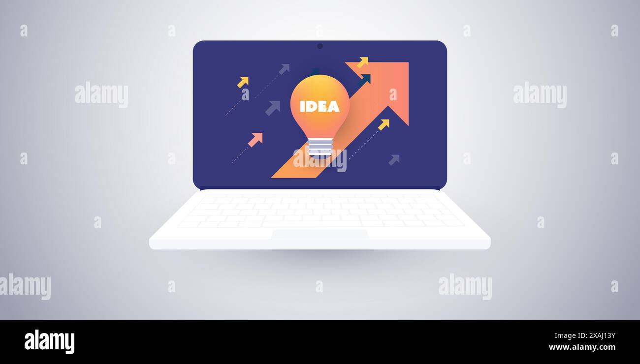 New Possibilities, Ideas, Hope, Dreams - Arrows, Laptop Computer and ...