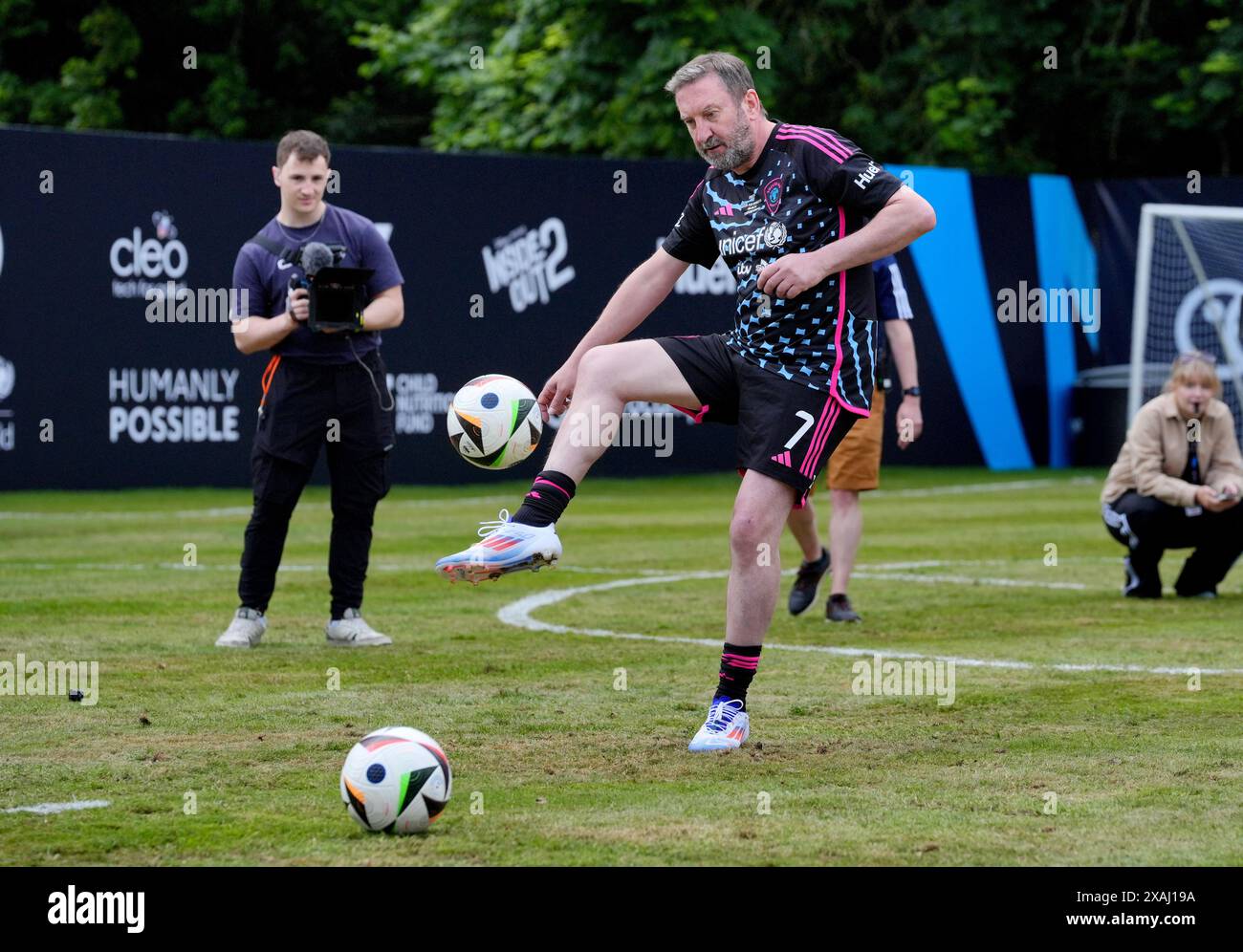 Lee Mack during a training session at Champneys Tring ahead of the ...