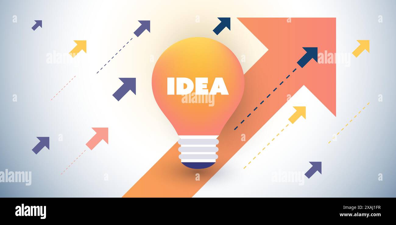 New Possibilities, Ideas, Hope, Dreams - Arrows and Light Bulb - Modern ...