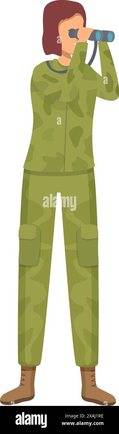 Soldier using binoculars hi-res stock photography and images - Alamy