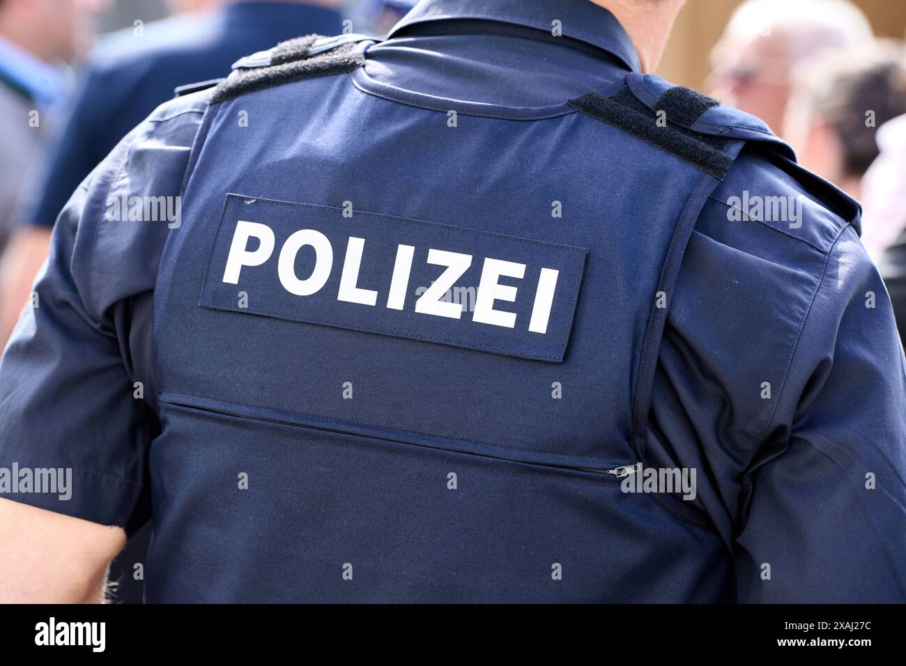 Nordendorf, Bavaria, Germany - June 7, 2024: Policeman in police ...
