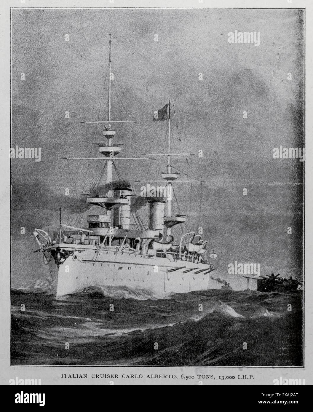 ITALIAN CRUISER CARLO ALBERTO 6,500 TONS, 13,000 I.H.P. from the ...