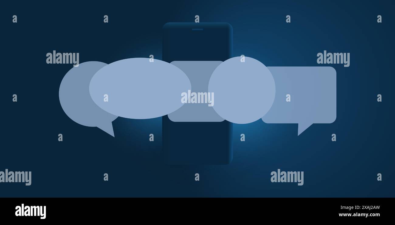 Instant Messaging, Mobility Concept, Design Template - Vector ...