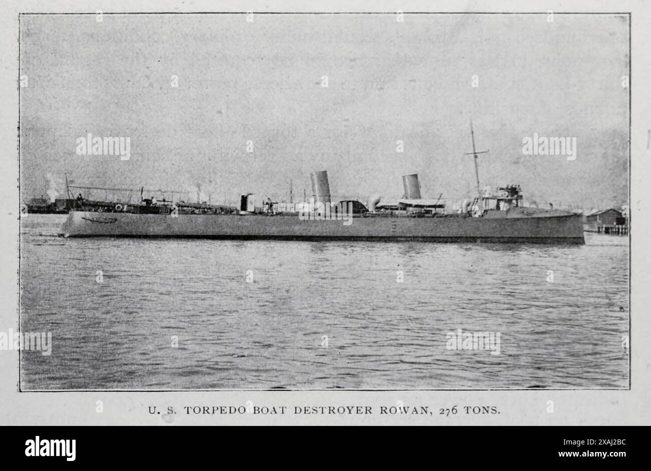 U. S. Torpedo Boat Destroyer ROWAN, 276 TONS. from the Article THE ...