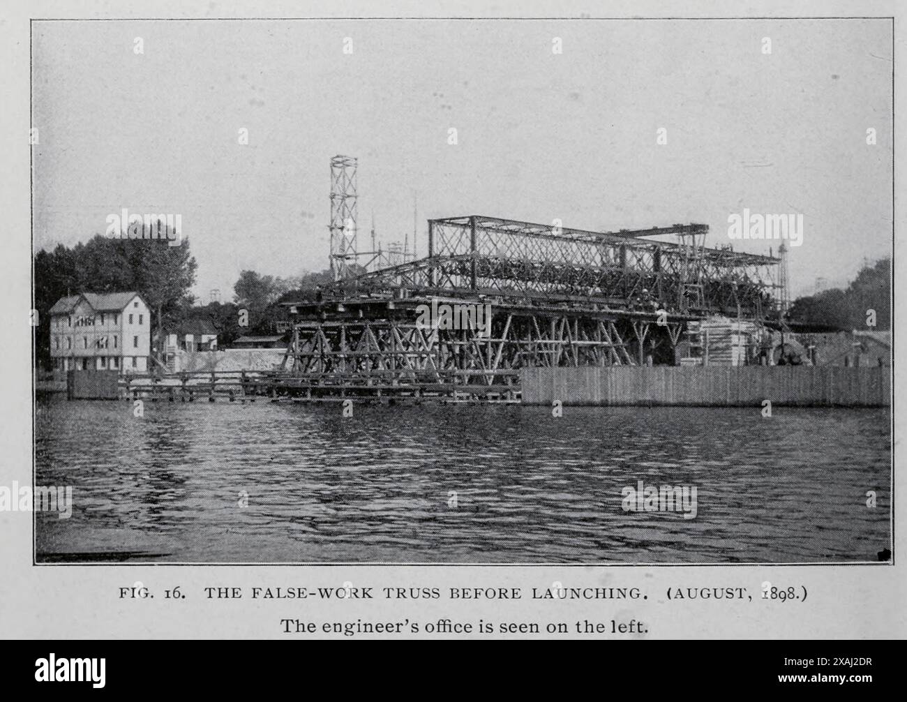THE FALSE-WORK TRUSS BEFORE LAUNCHING. (AUGUST, 1898.) The engineer's ...