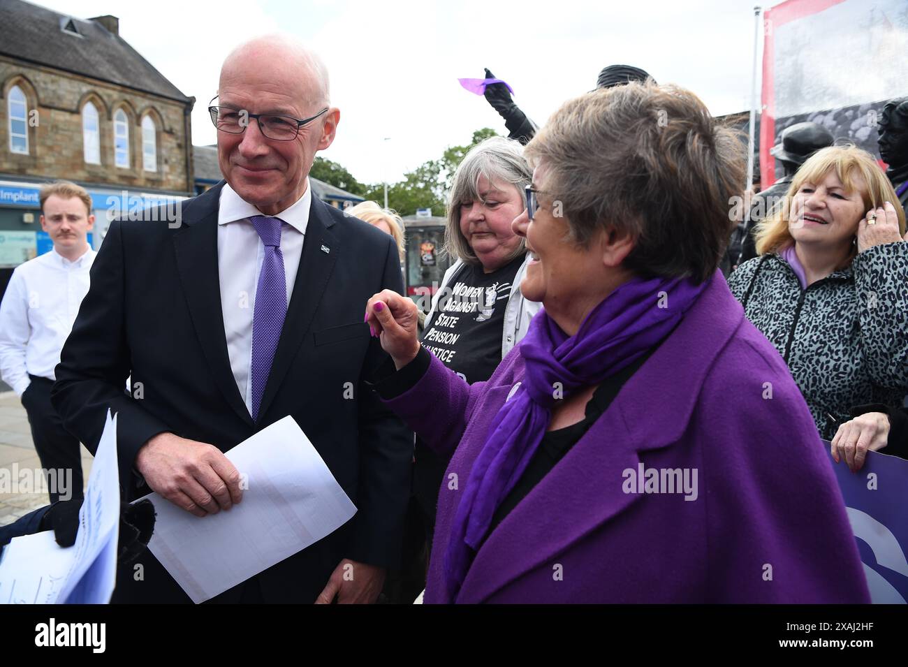 SNP leader John Swinney meeting Waspi (Women Against State Pension ...