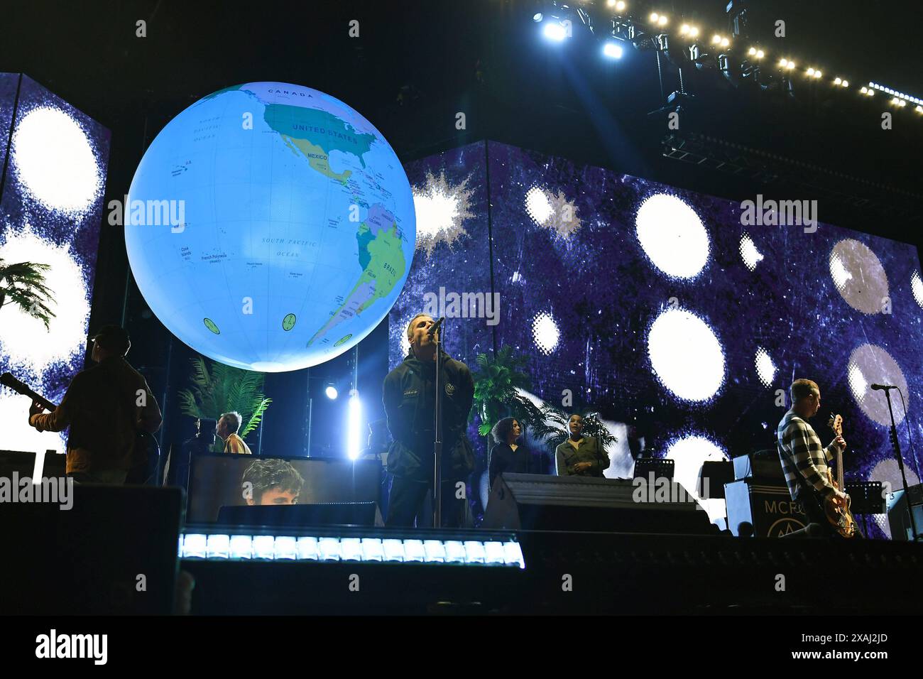 LONDON, ENGLAND - JUNE 06: Liam Gallagher performing at O2 Arena ...
