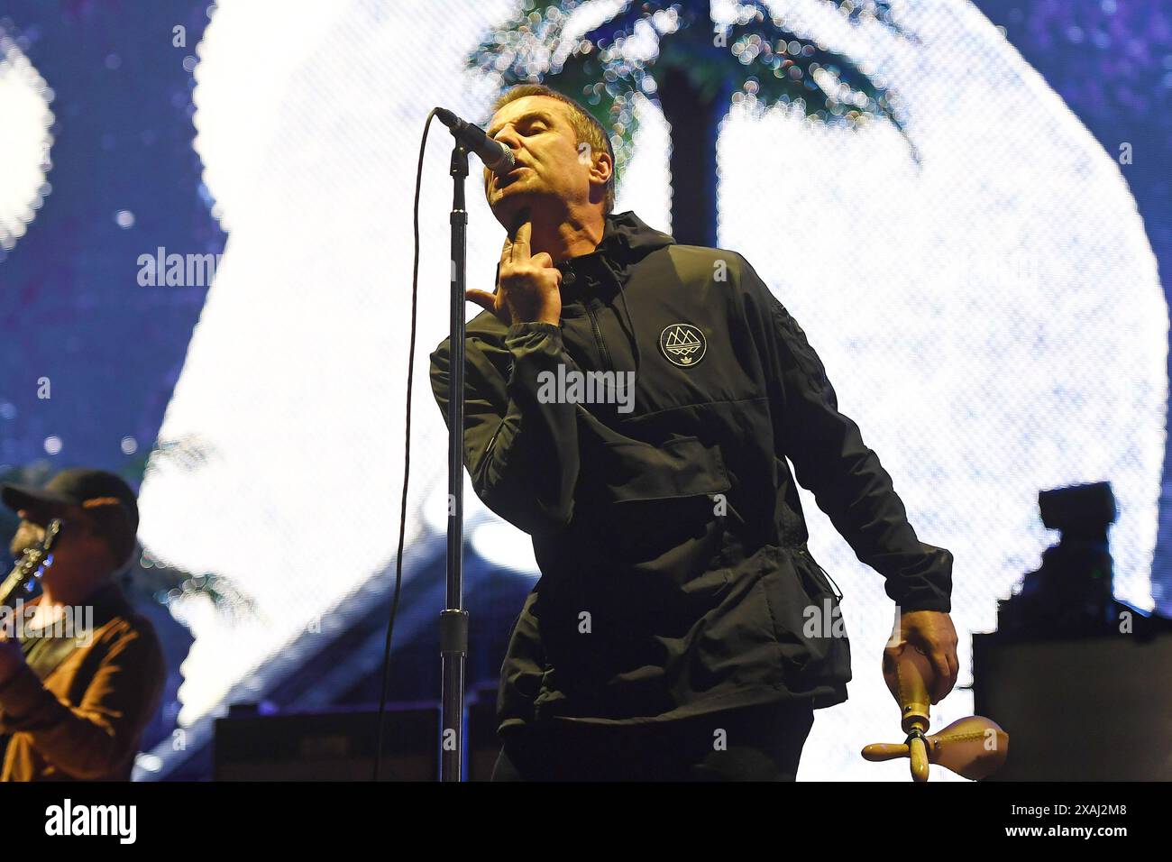 LONDON, ENGLAND - JUNE 06: Liam Gallagher performing at O2 Arena ...