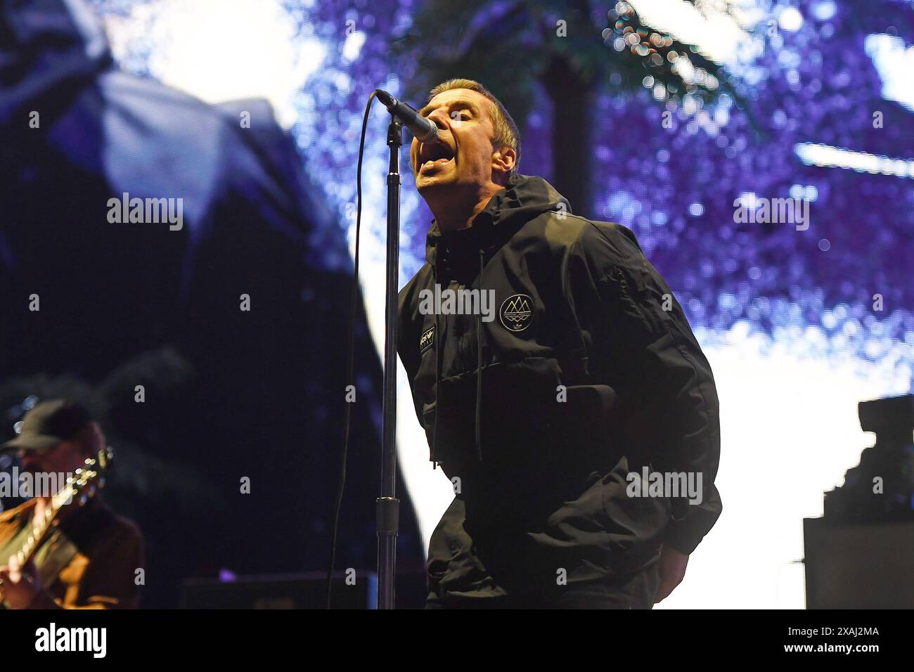 LONDON, ENGLAND - JUNE 06: Liam Gallagher performing at O2 Arena ...