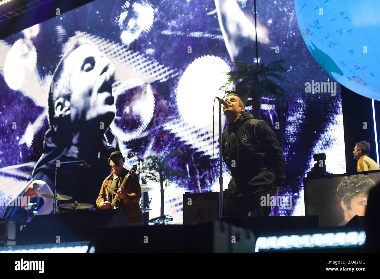 LONDON, ENGLAND - JUNE 06: Liam Gallagher performing at O2 Arena ...