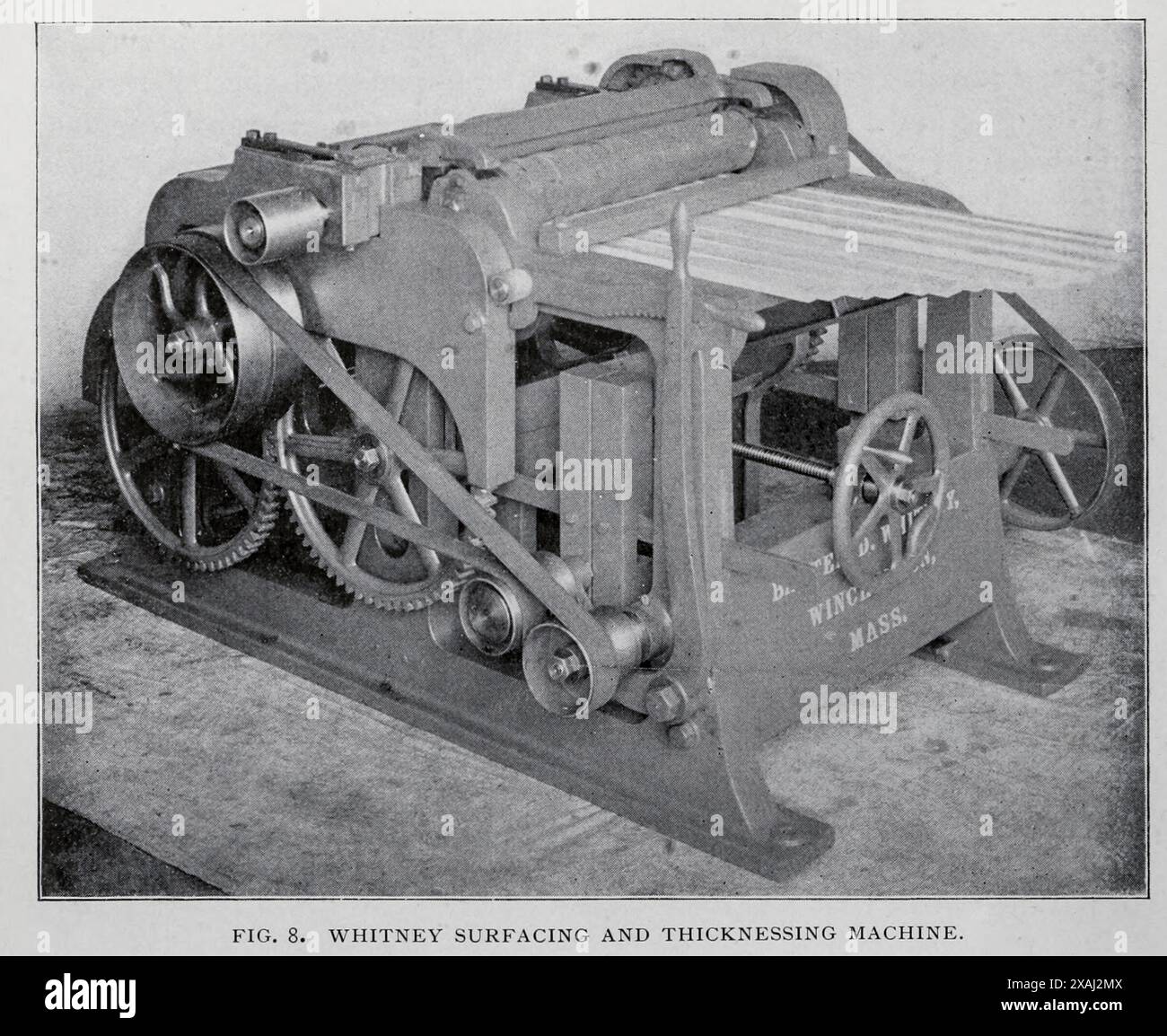 WHITNEY SURFACING AND THICKNESSING MACHINE. A remarkably fine machine ...
