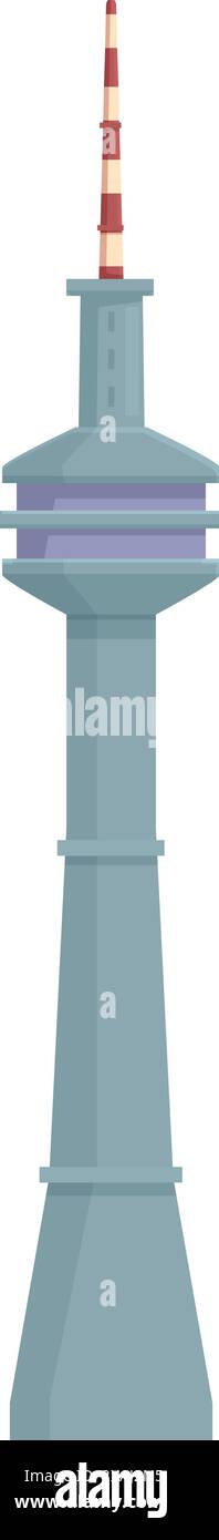 Modern telecommunication tower is standing tall, transmitting signals ...