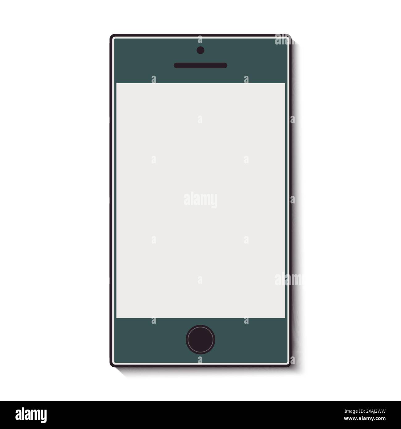 Mobile phone with a clean screen. Vector illustration Stock Vector ...