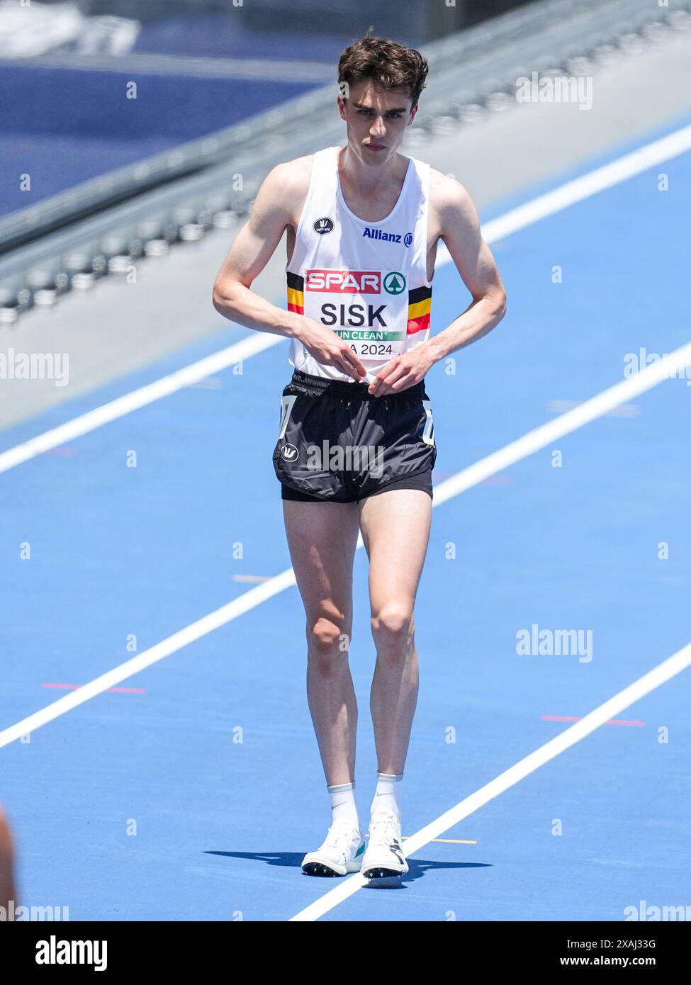 ROME, ITALY - JUNE 7: Pieter Sisk of Belgium competes in the 800m Men ...