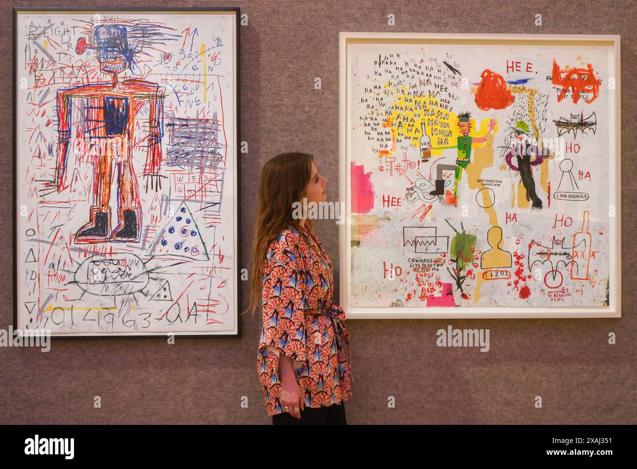 London, UK. 7 June 2024. After Jean-Michel Basquiat (1960-1988) (L ...