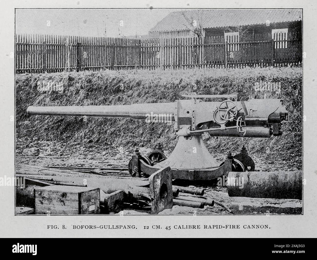 BOFORS-GULLSPANG. 12 CM. 45 CALIBRE RAPID-FIRE CANNON. from the Article ...