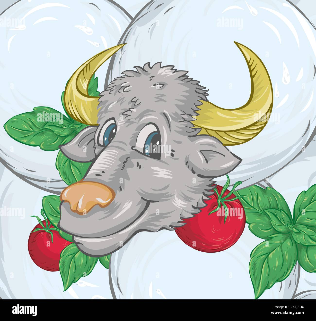 Cartoon buffalo hi-res stock photography and images - Alamy