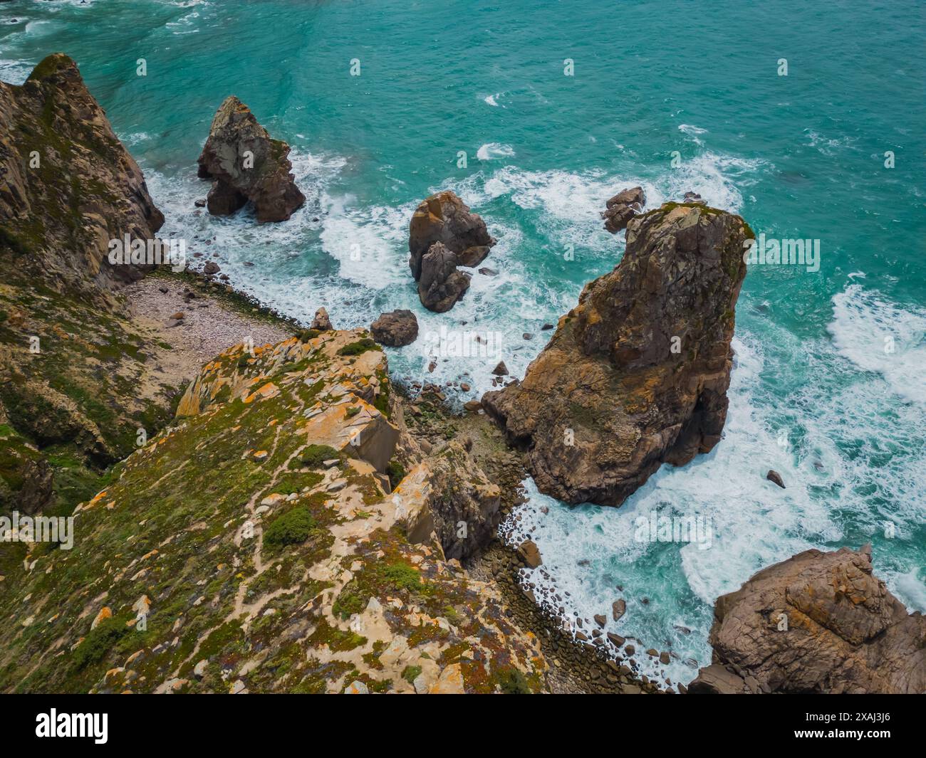 Tourist point Cabo da Roca, is the westernmost cape of the Eurasian ...