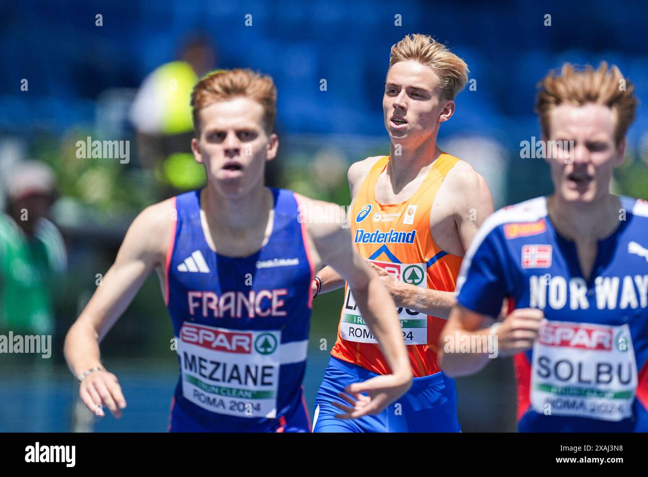 ROME, ITALY - JUNE 7: Niels Laros of Netherlands competes in the 800m ...