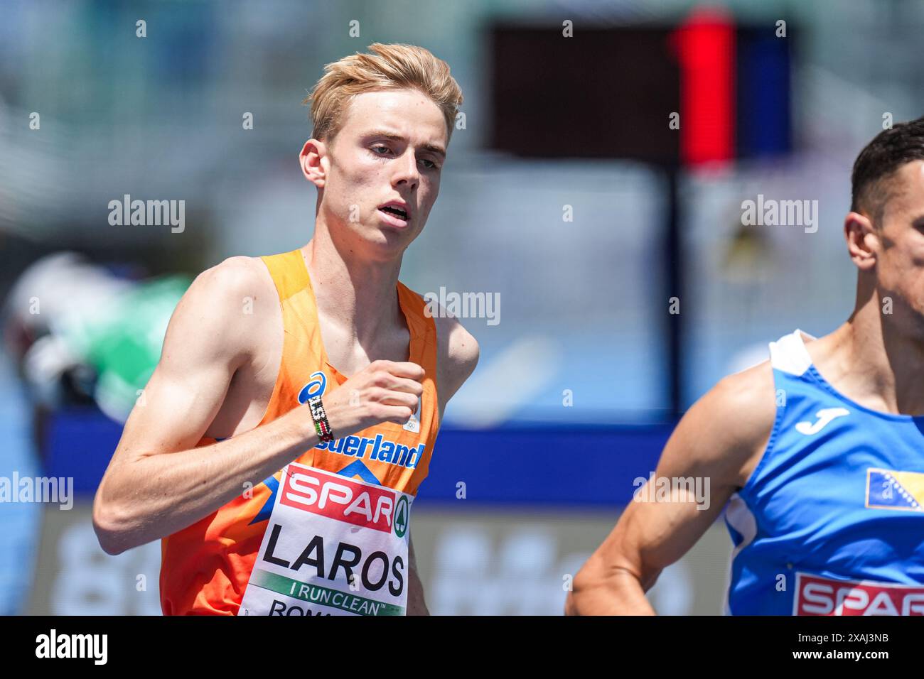 ROME, ITALY - JUNE 7: Niels Laros of Netherlands competes in the 800m ...