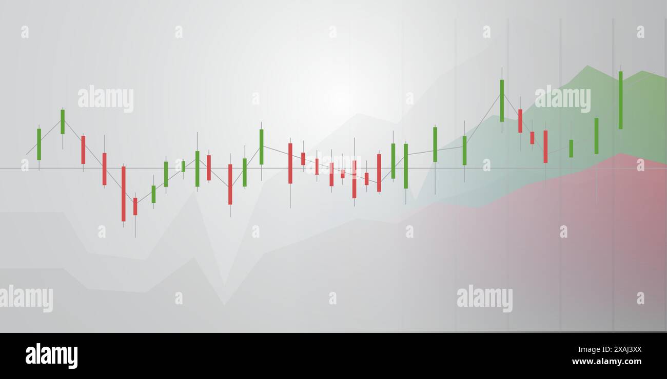 Stock Trading Concept Design with Charts, Vector Illustration Stock ...