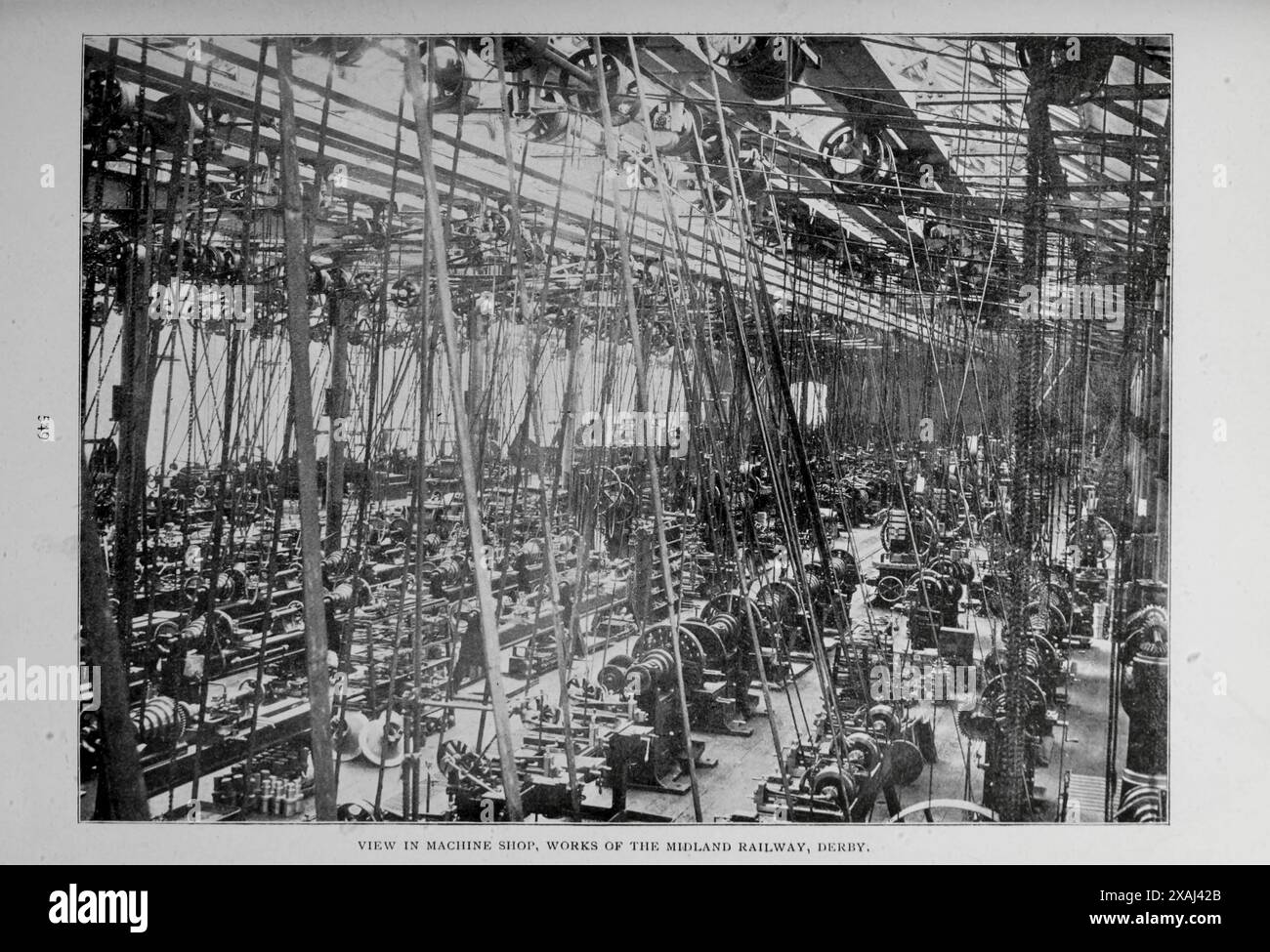 View in Machine Shop, works of the Midland Railway, Derby from the ...